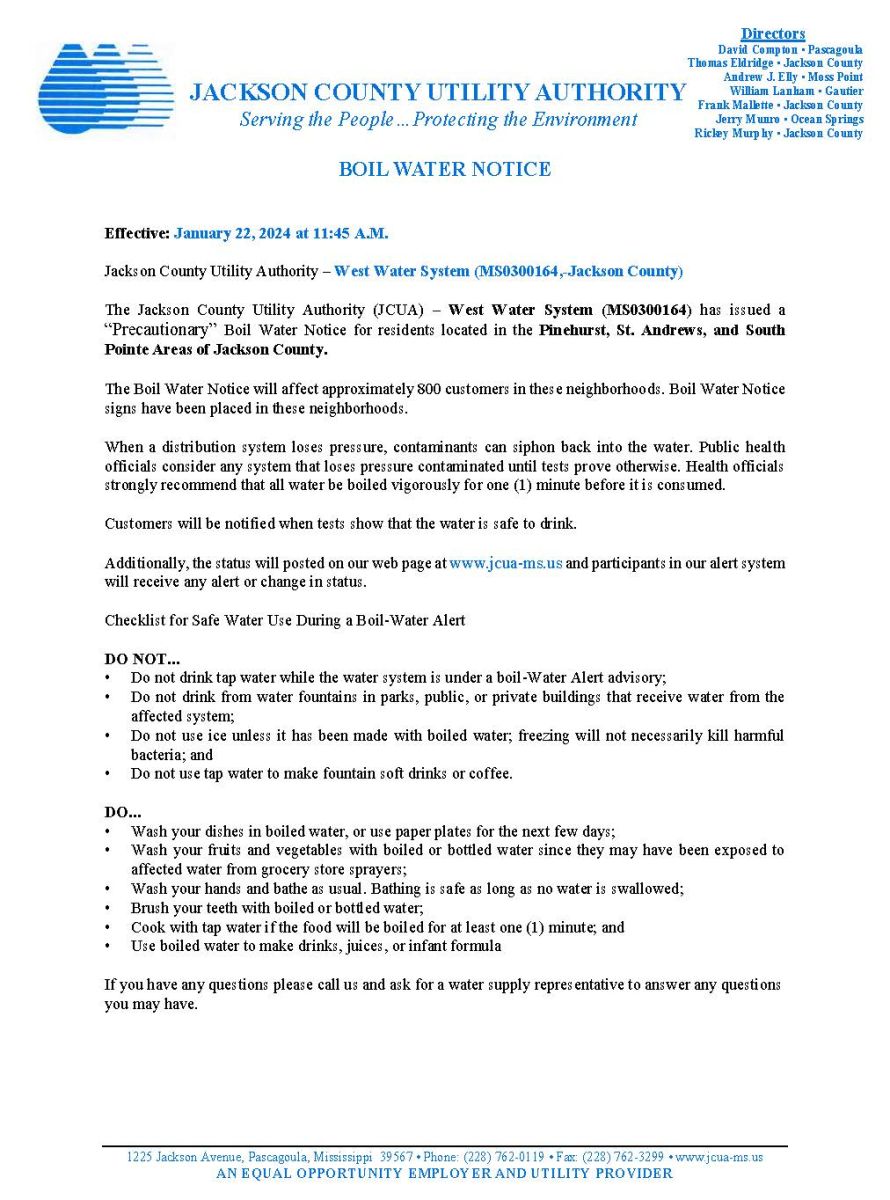 Archived Minutes | Jackson County Utility Authority