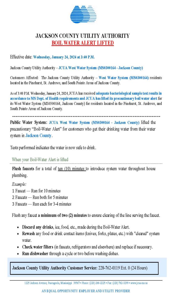 ALERTS | Jackson County Utility Authority